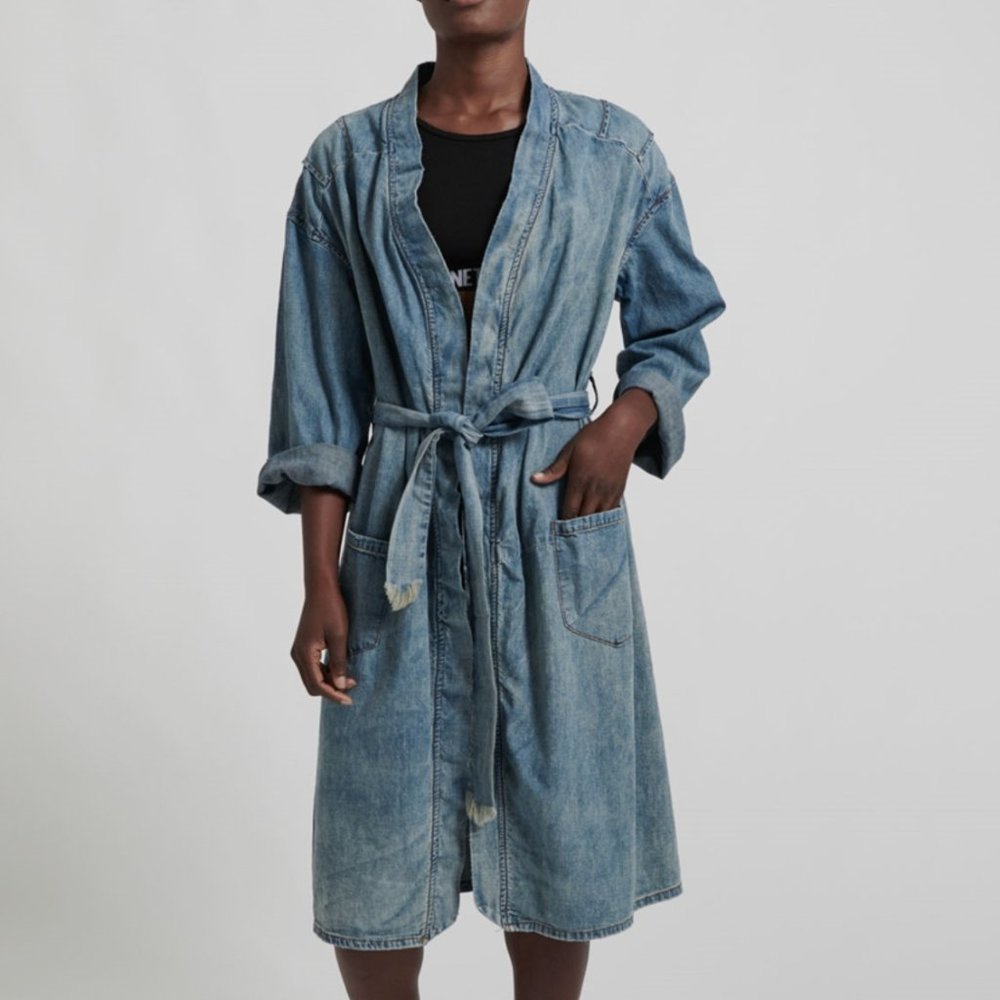 Rocky Chambray Robe - Gem